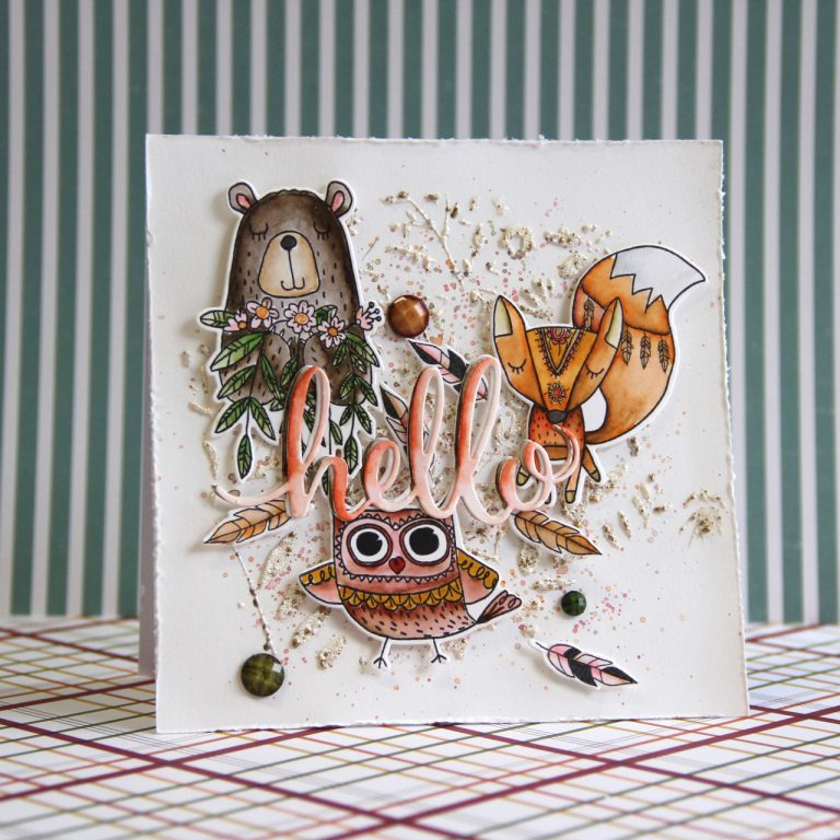 Hello card – Pink and Main Blog