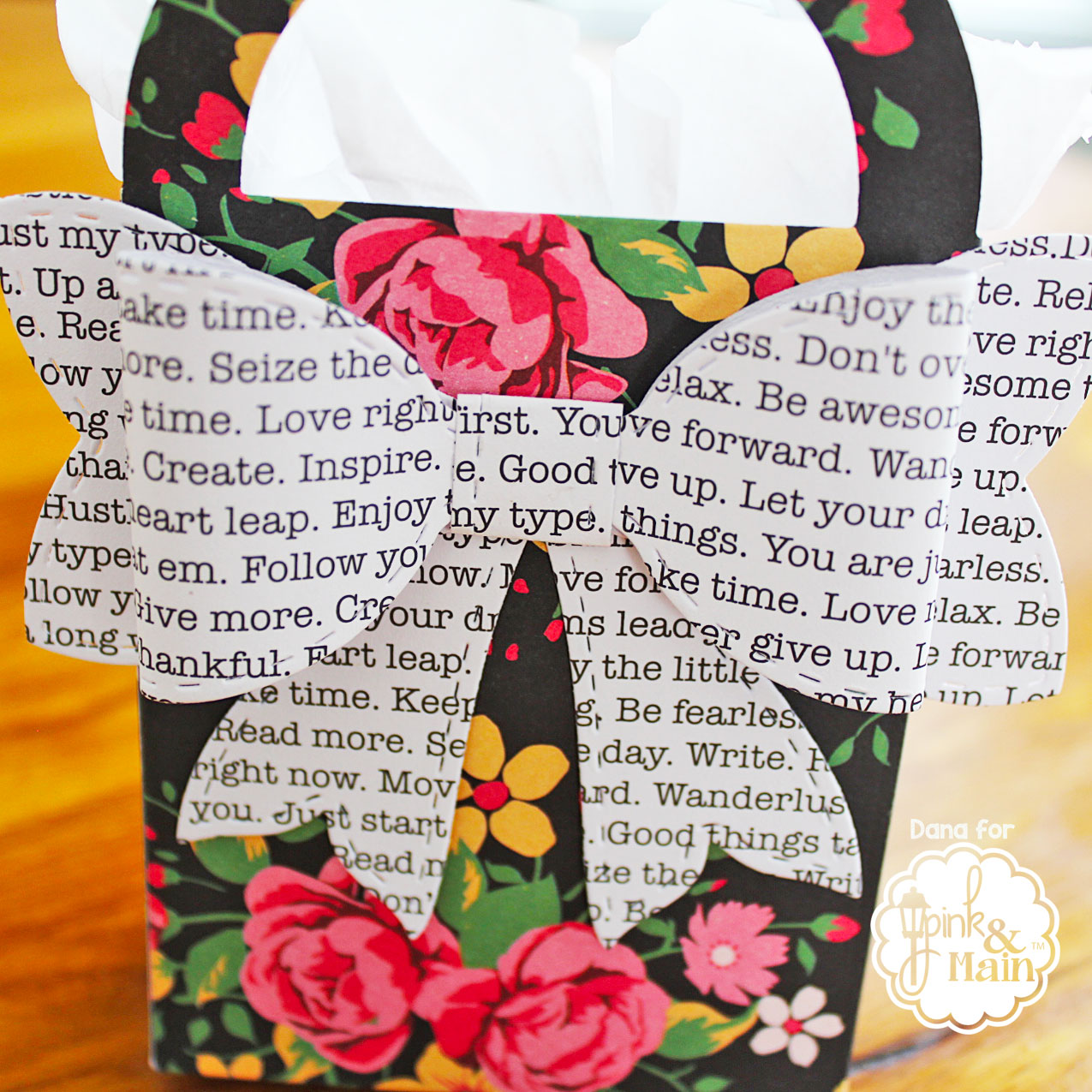 Wrap A Gift Bag With A Big Bow – Pink and Main Blog